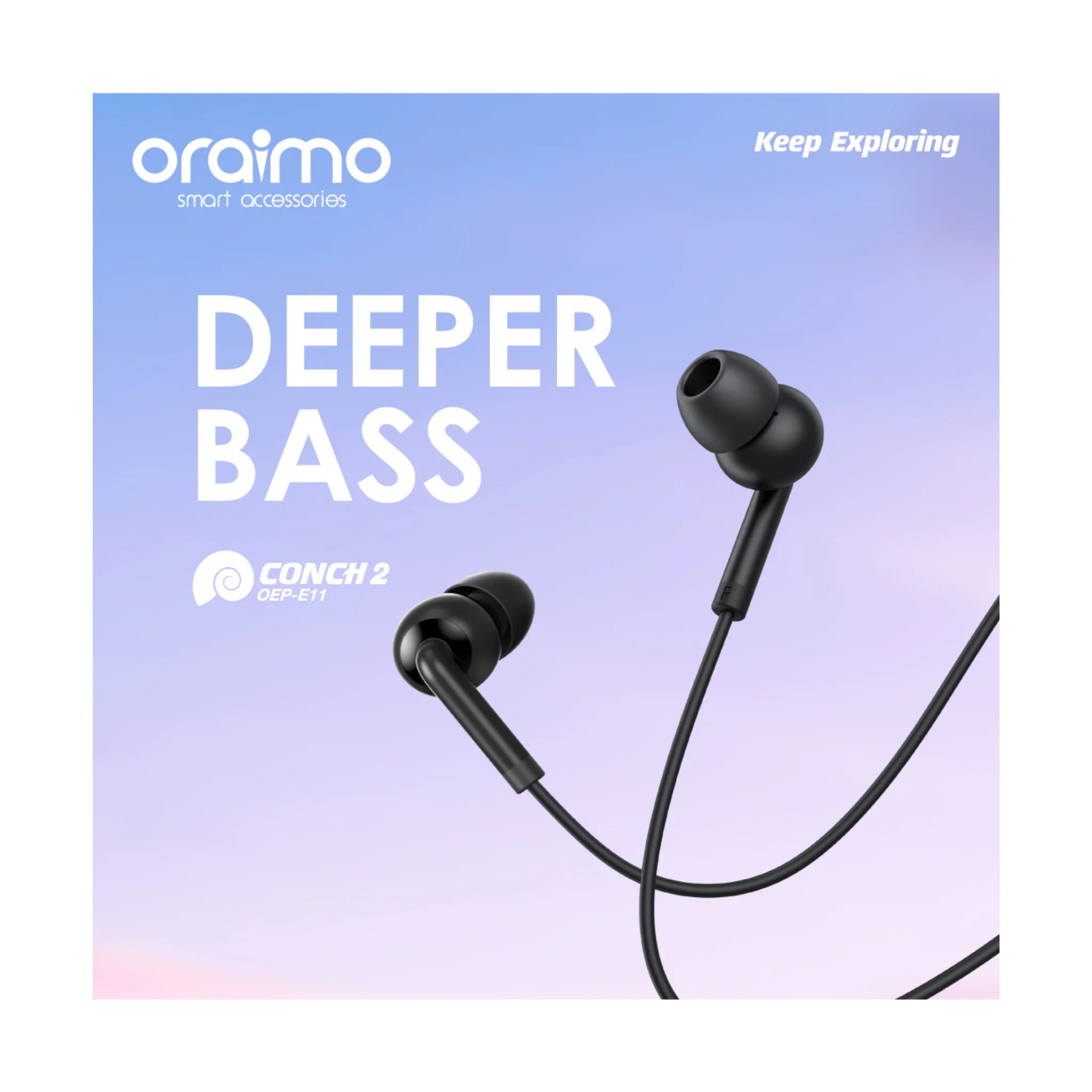 Oraimo Conch 2 OEP-E11 In-ear Earphone – One Click Shop